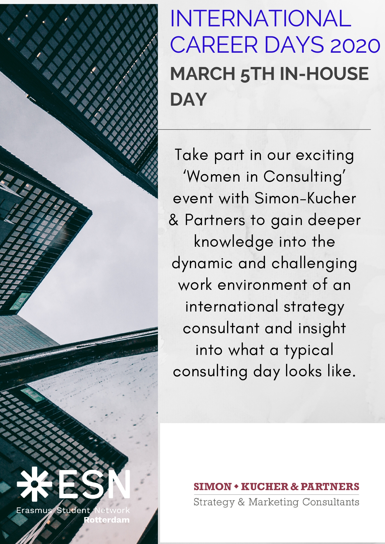 Don’t Miss The 2020 International Career Days! - ESN Rotterdam